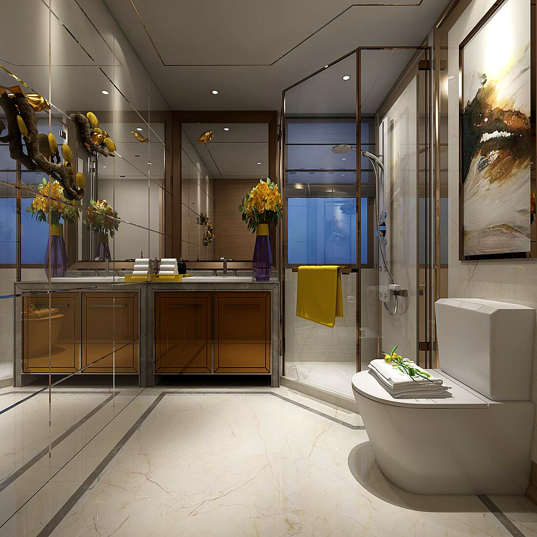 ArtStation - bathroom design complete model 44 | Resources