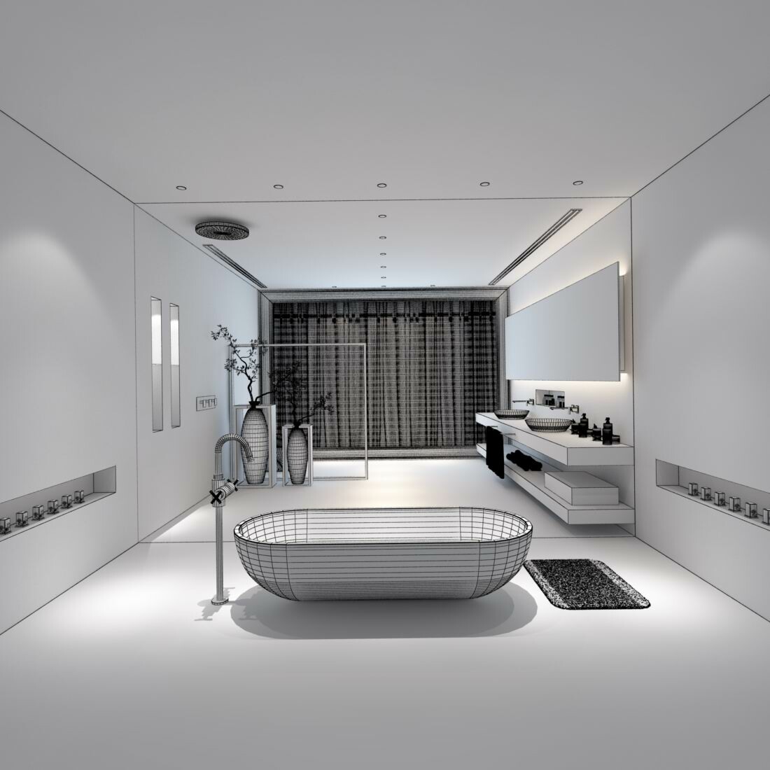 ArtStation - bathroom design complete model 48 | Resources