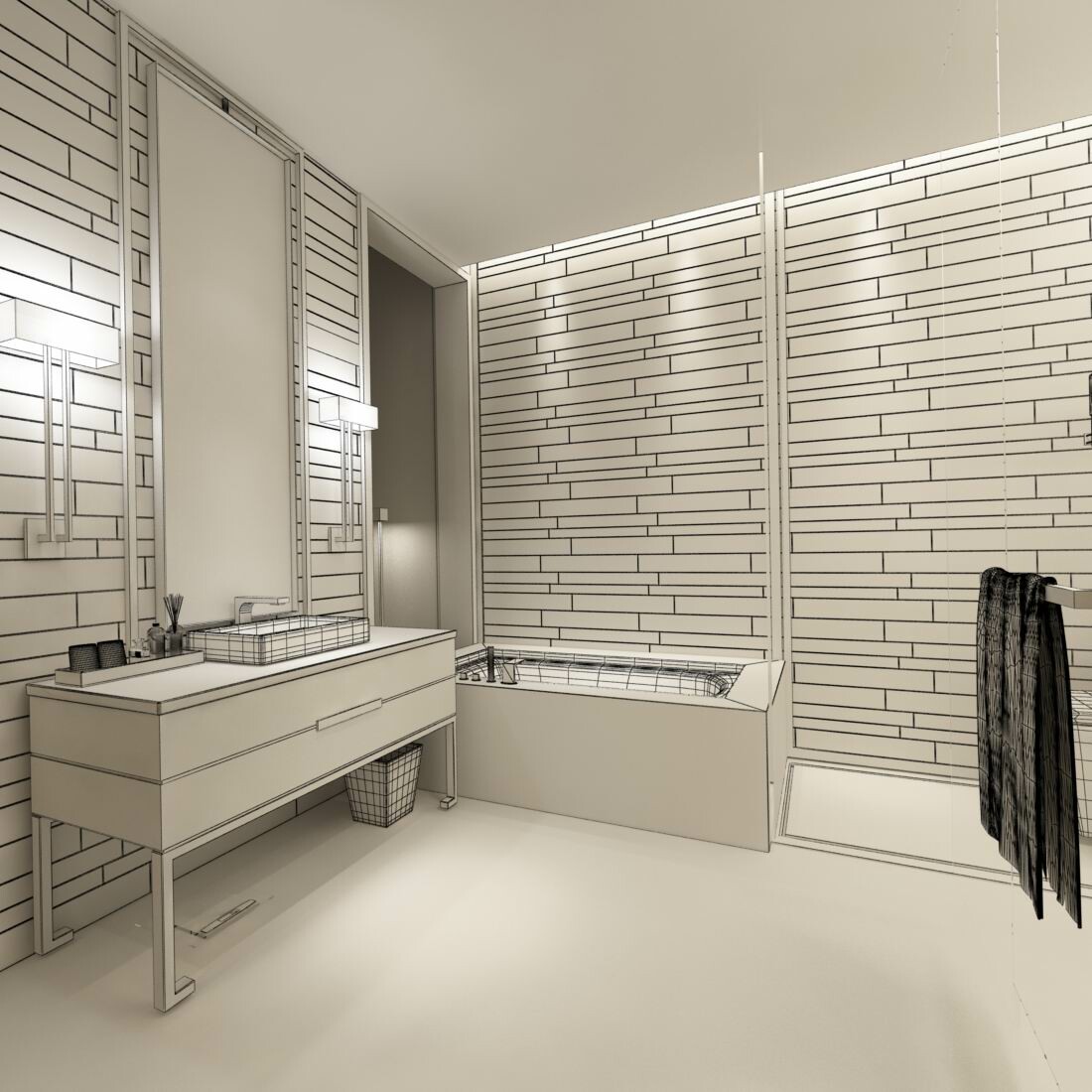 ArtStation - bathroom design complete model 91 | Resources