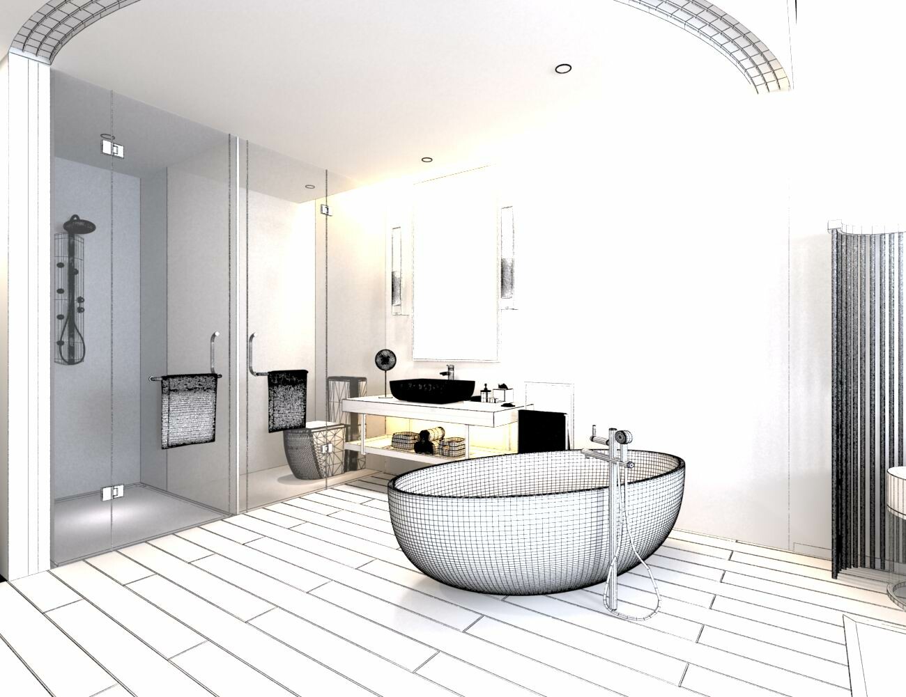 ArtStation - bathroom design complete model 95 | Resources