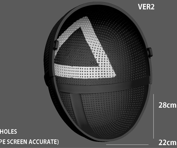 ArtStation - SQUID GAME MASK VER2 1:1 LIFE SIZE COSPLAY PROPS REPLICA ...