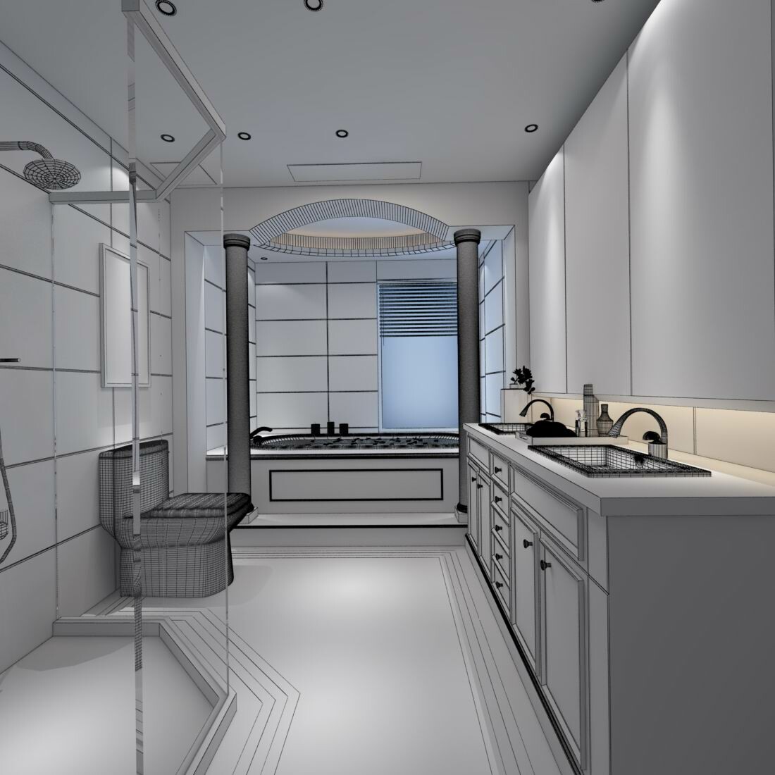 ArtStation - bathroom design complete model 111 | Resources