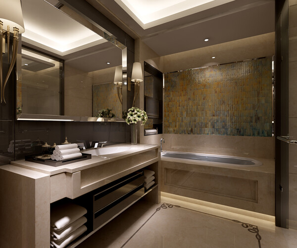 ArtStation - bathroom design complete model 112 | Resources