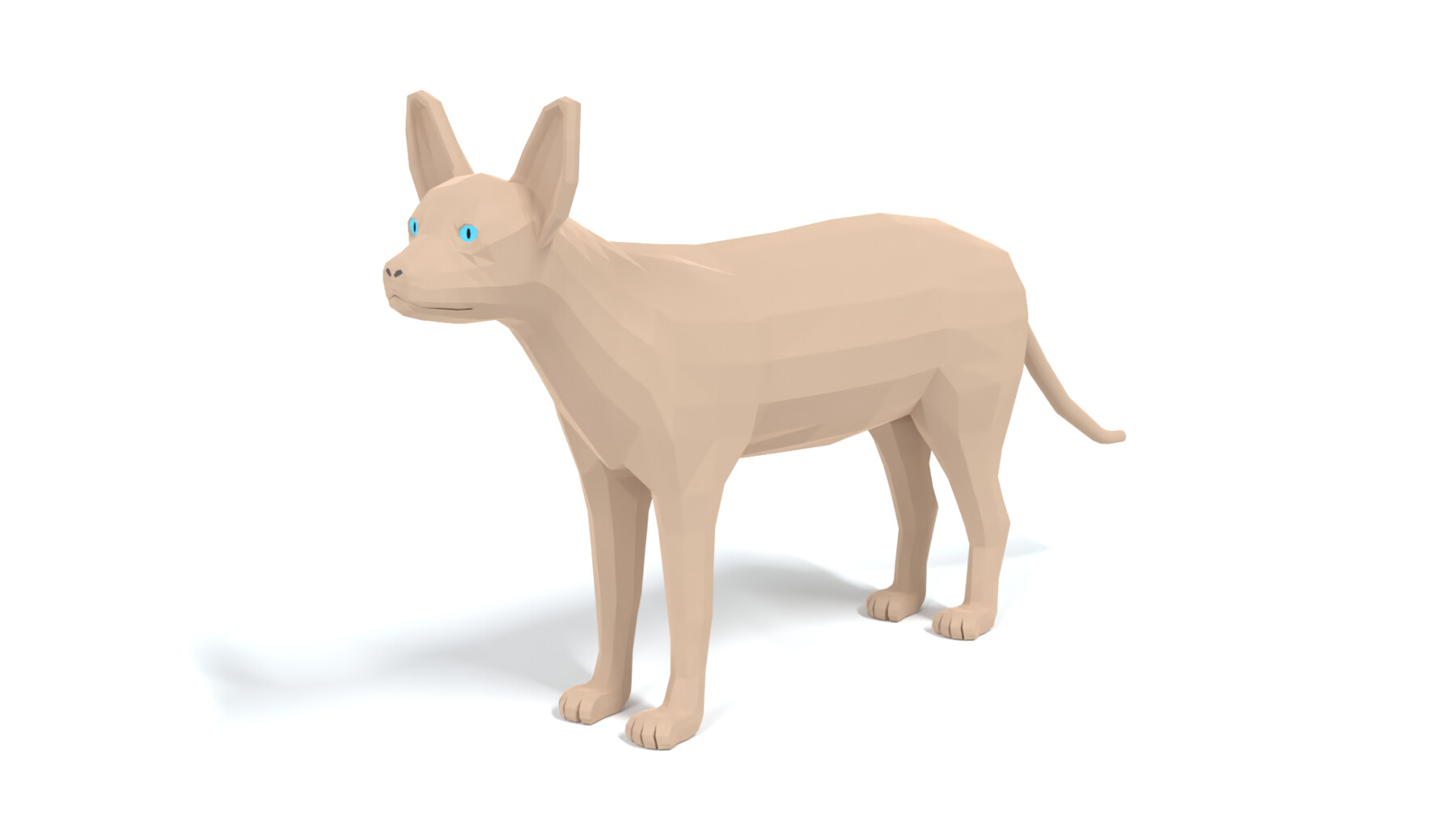 ArtStation - Low Poly Cartoon Sphynx Cat | Game Assets