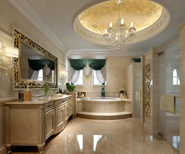 ArtStation - bathroom design complete model 123 | Resources