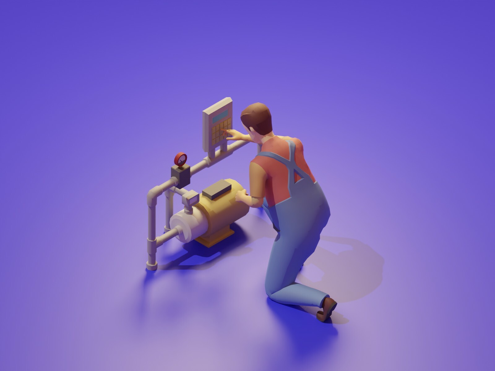 ArtStation - Low Poly 3D Stylized Character Construction Workers ...