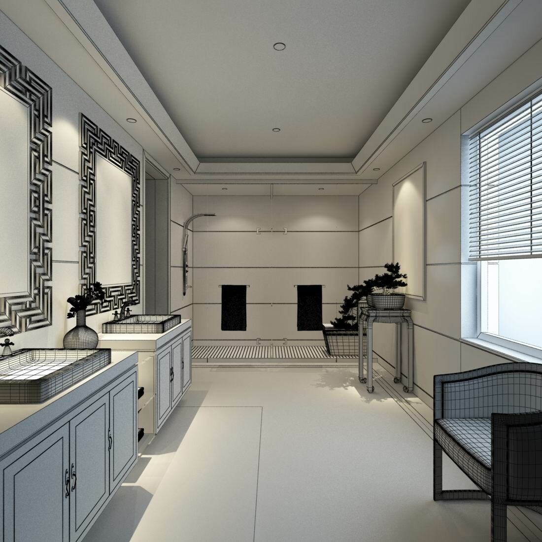 ArtStation - bathroom design complete model 138 | Resources