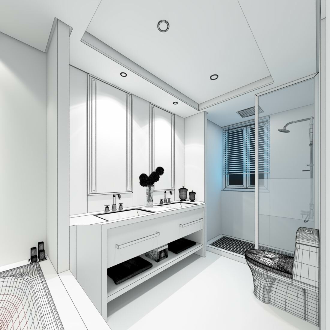 ArtStation - bathroom design complete model 155 | Resources