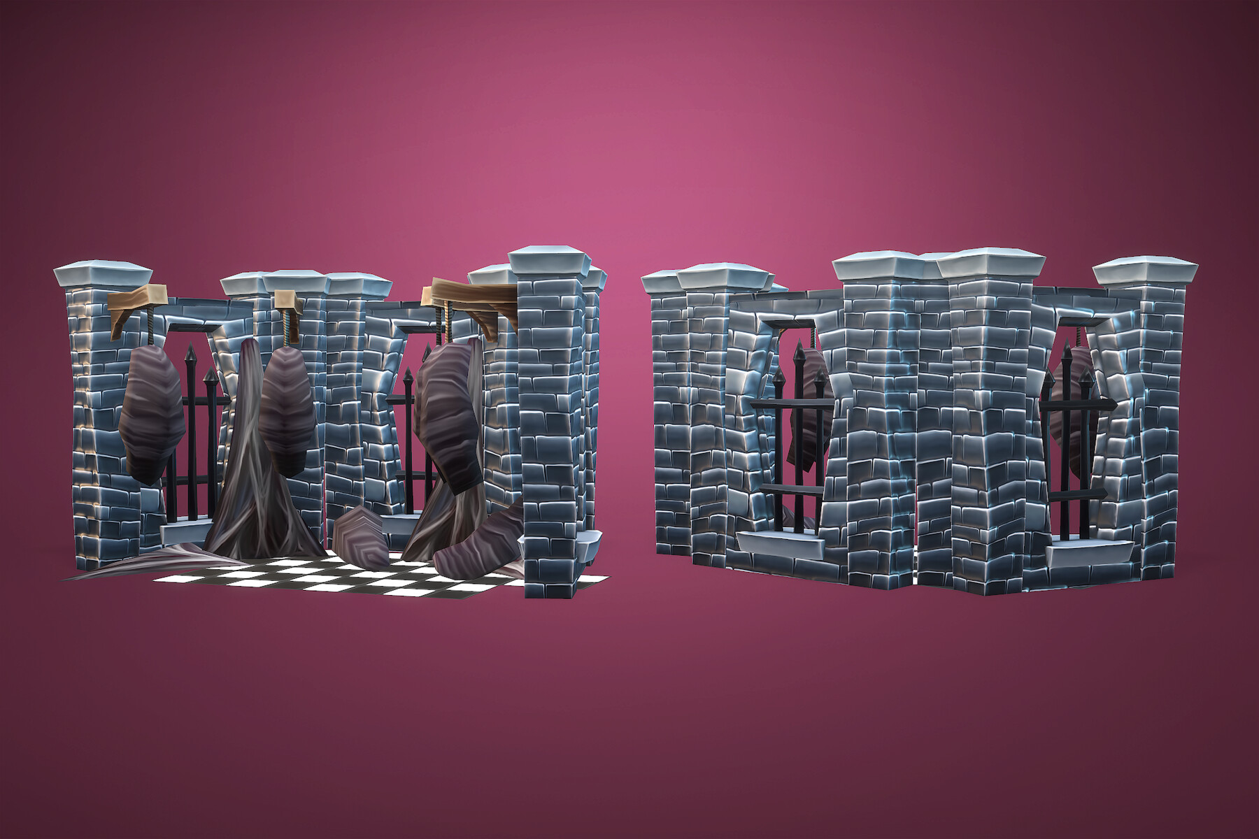 ArtStation - Vampire RTS Fantasy Buildings | Game Assets