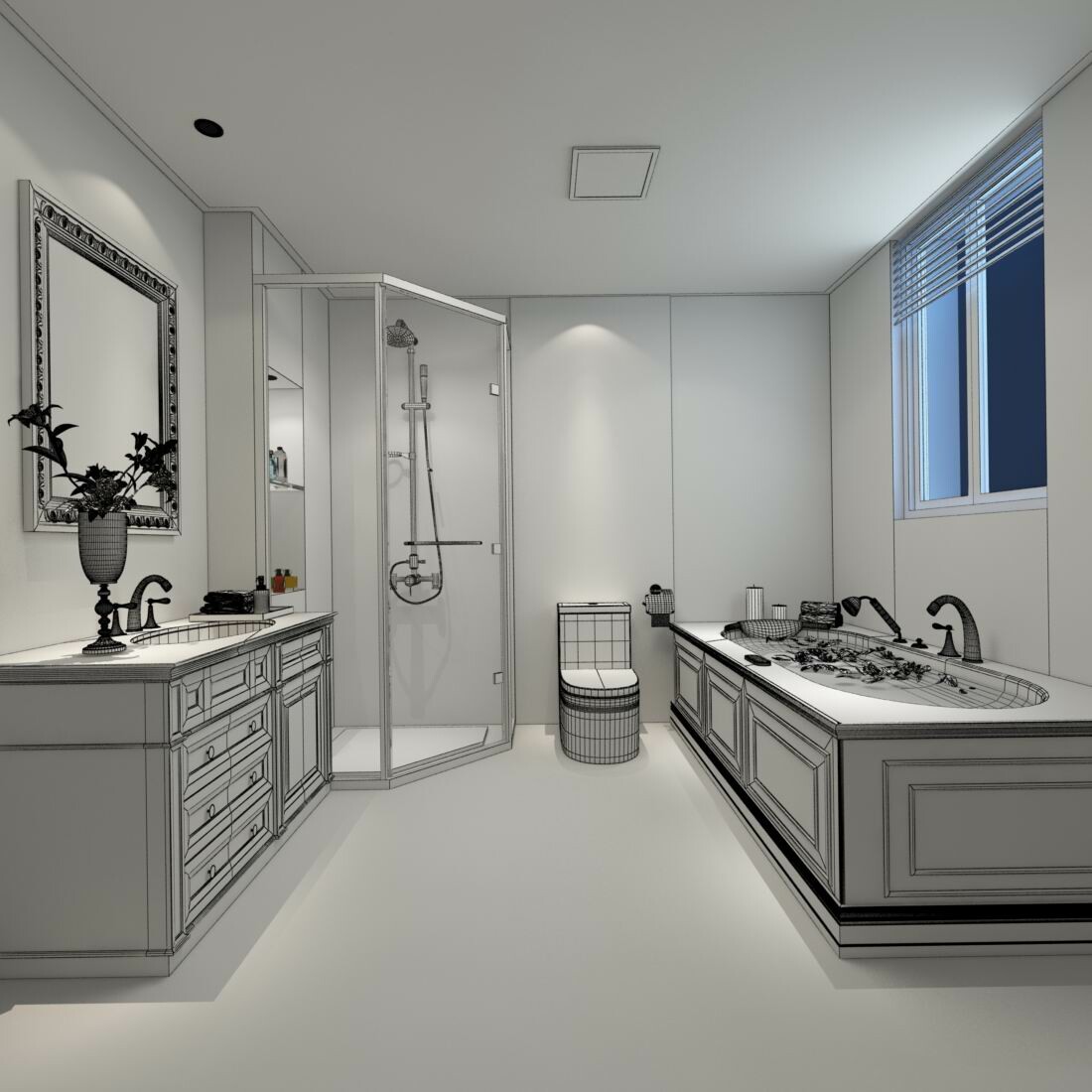 ArtStation - bathroom design complete model 180 | Resources