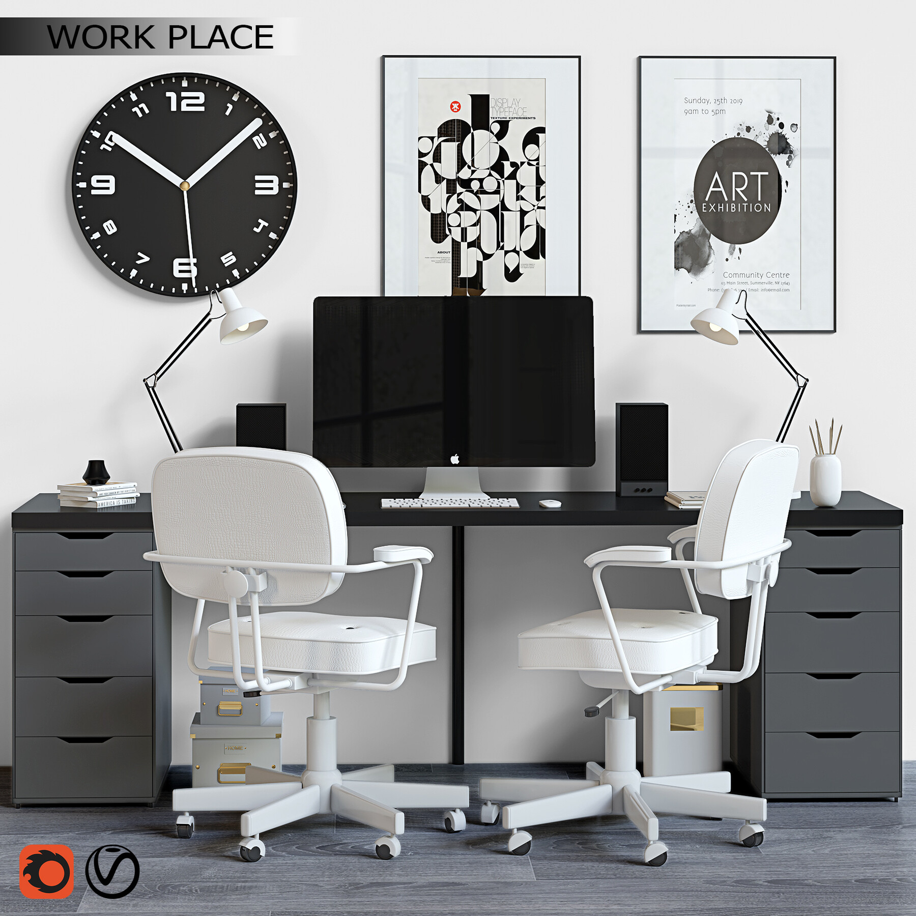 ArtStation - Work place 03 | Resources