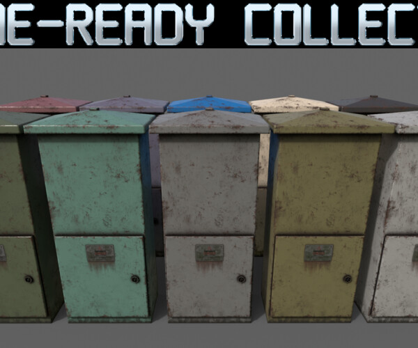 ArtStation - PBR Electric Box Ver.4 | Game Assets