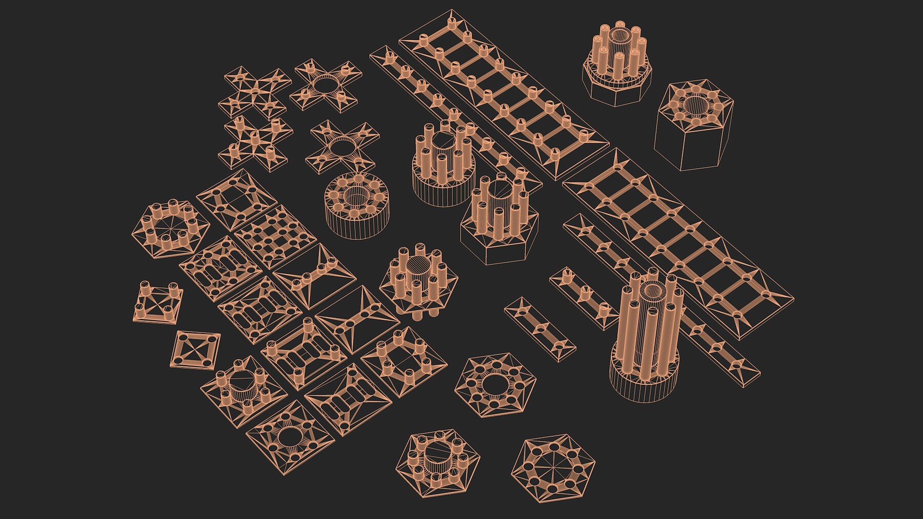 ArtStation - Constructor kitbash kit meccano minutiae | Resources