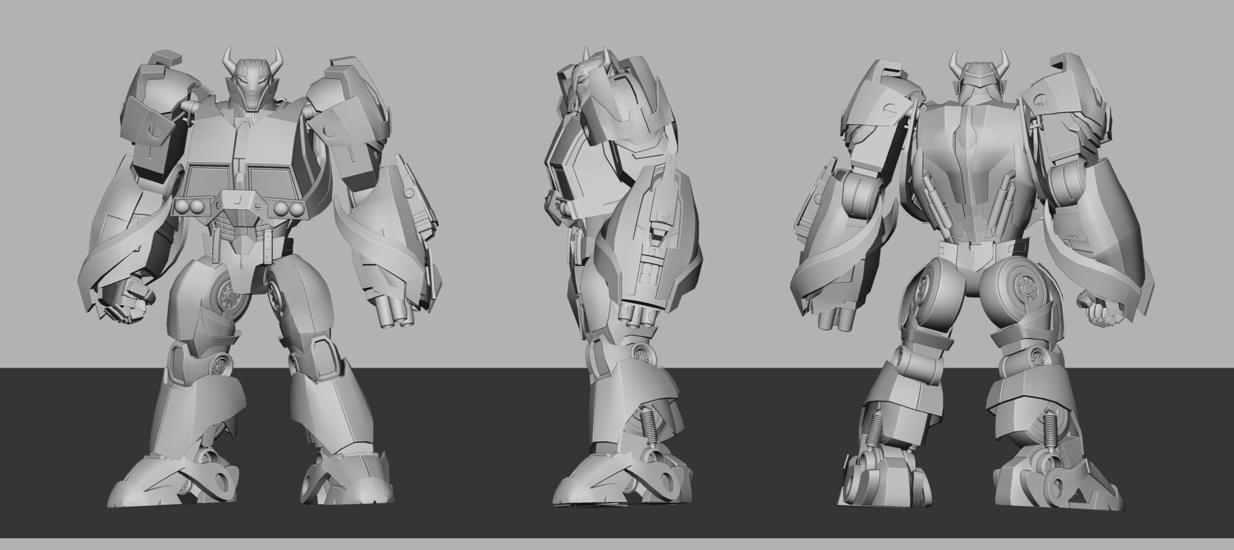 ArtStation - Cliffjumper Transformers Prime 3D Character Rig | Game Assets