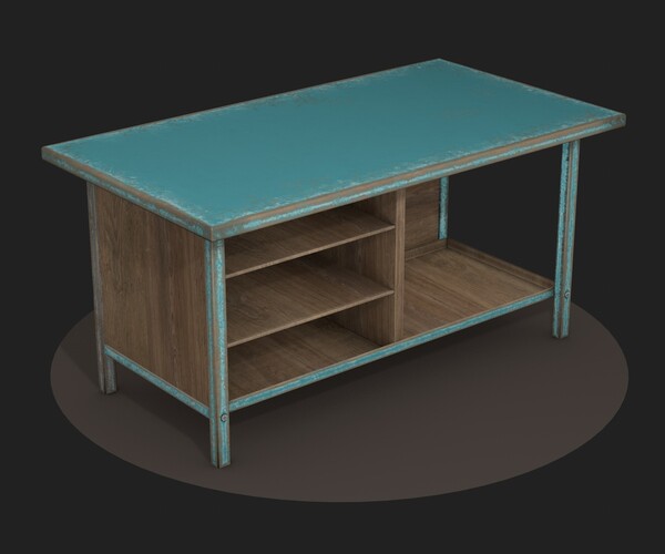 ArtStation - Old work table | Resources