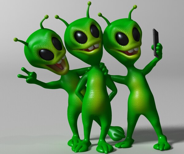 ArtStation - Cartoon Alien RIGGED | Resources