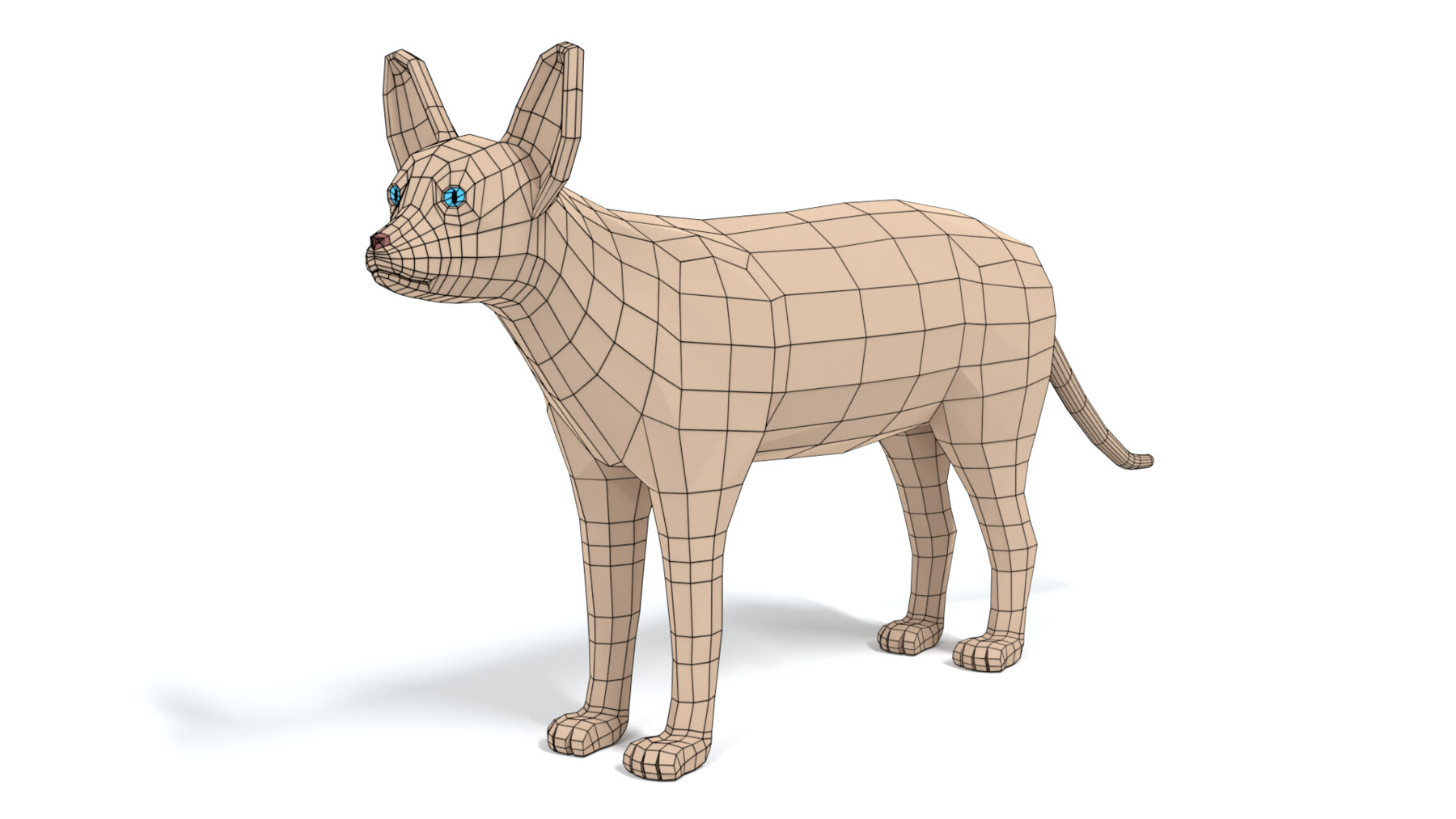 ArtStation - Low Poly Cartoon Sphynx Cat | Game Assets