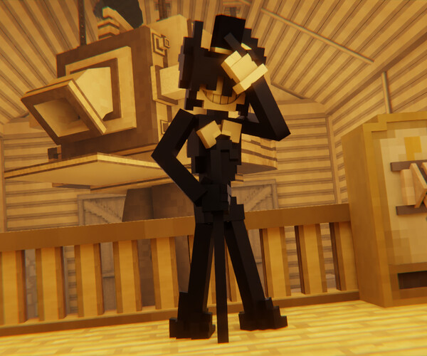 ArtStation - Minecraft Ink Bendy Rig | Game Assets