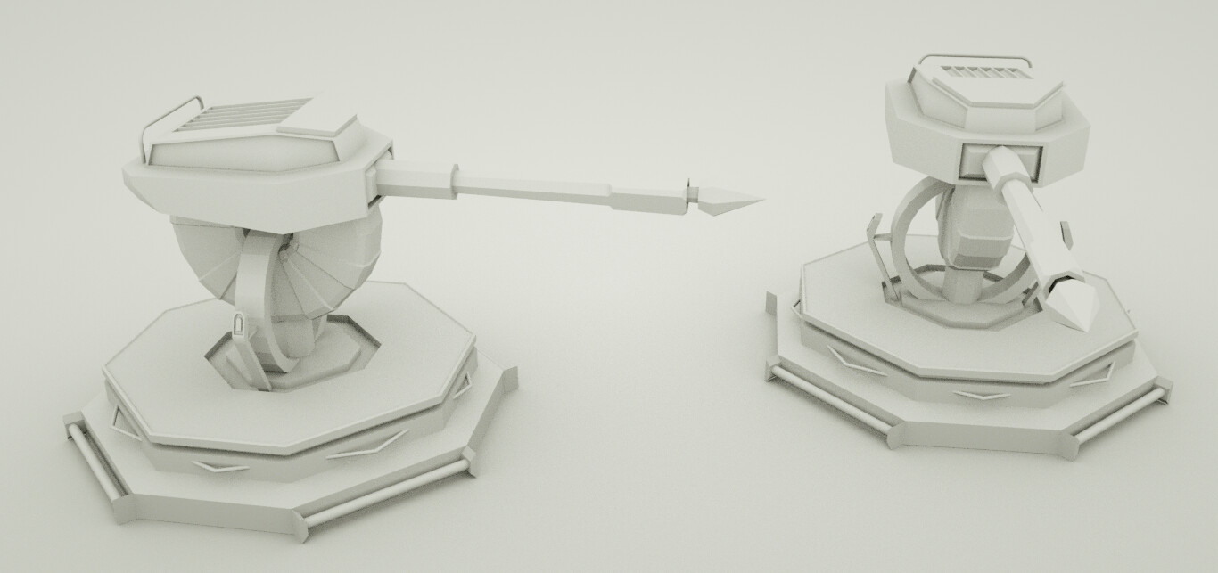 ArtStation - 3D Weapon machines VR / AR / low-poly 3d model | Game Assets