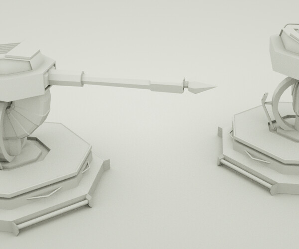 ArtStation - 3D Weapon machines VR / AR / low-poly 3d model | Game Assets