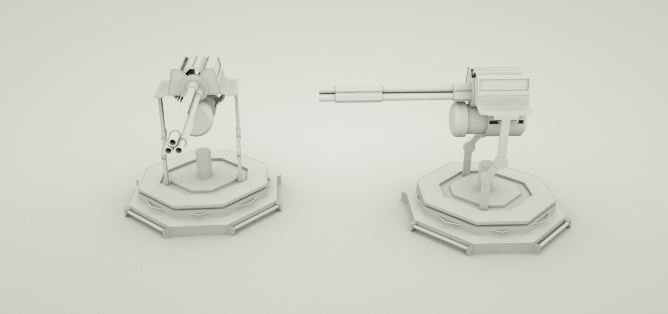 ArtStation - 3D Weapon machines VR / AR / low-poly 3d model | Game Assets