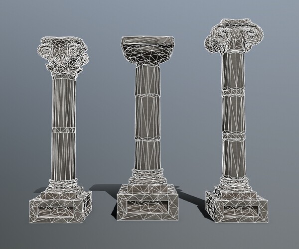 ArtStation - Pillar Set | Game Assets