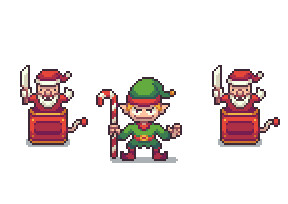 ArtStation - Fantasy RPG christmas battlers | Game Assets