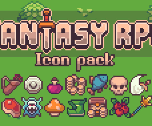 ArtStation - Fantasy RPG icon pack | Game Assets