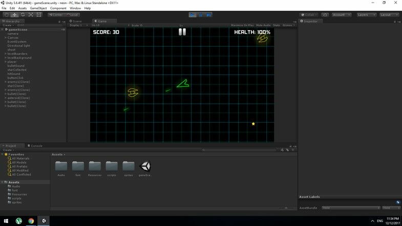 ArtStation - Neon Space Fighter - Unity Project | Game Assets