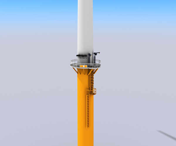 ArtStation - Wind Turbine Low-poly 3D model | Game Assets