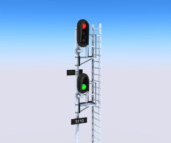 ArtStation - Railway Signals Low-poly 3D model | Game Assets