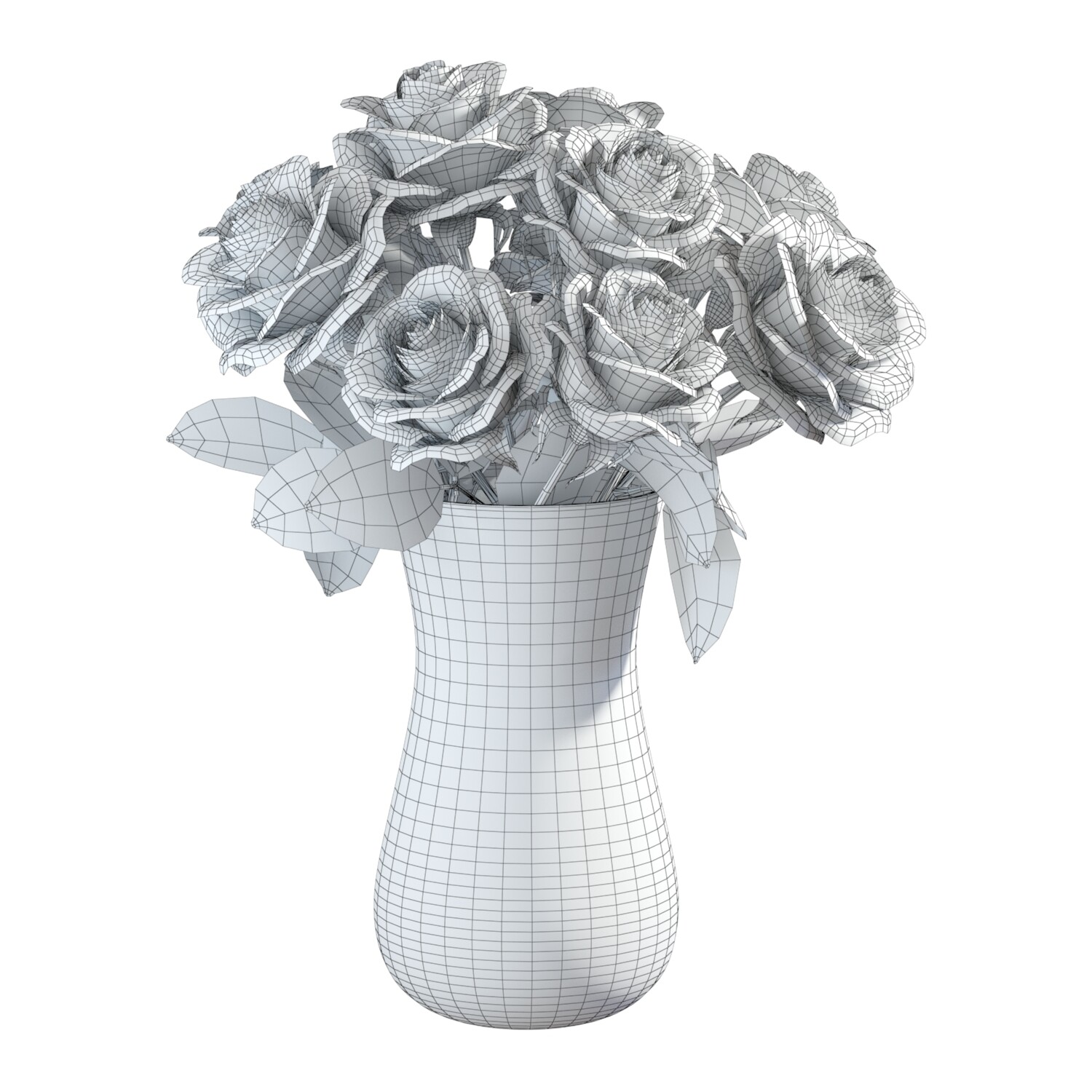 ArtStation - 3D Model / Flower Set 02 / Pink Roses Bouquet | Resources