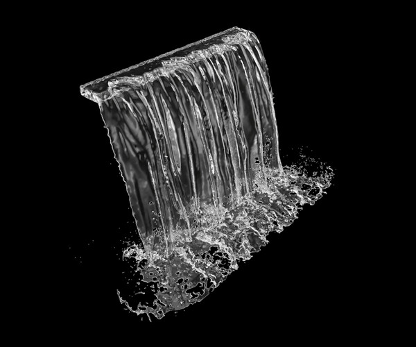 ArtStation - High Resolution Animated Waterfall 10 seconds 3D model ...