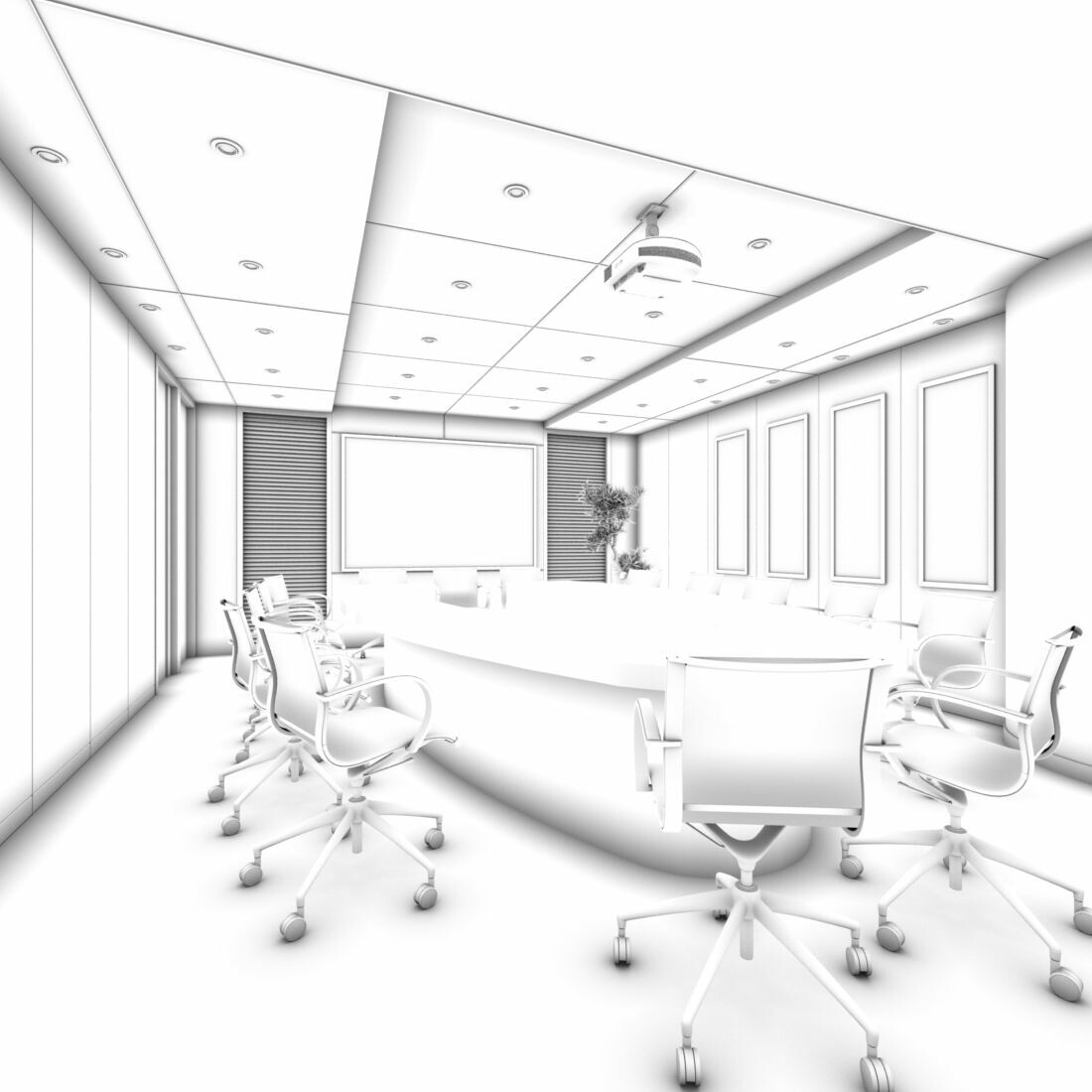 ArtStation - Conference room office reception hall 08 | Resources