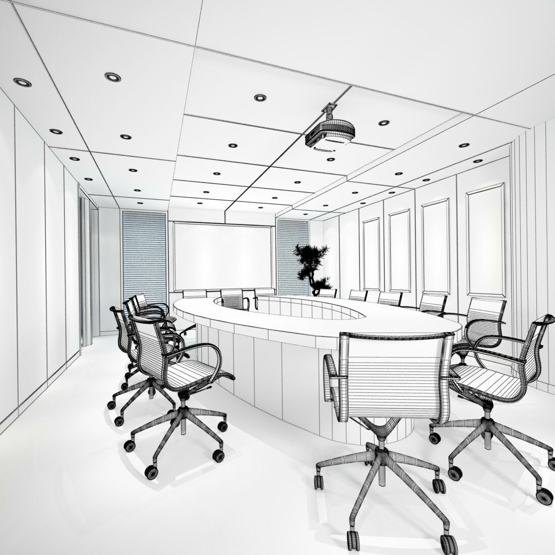 ArtStation - Conference room office reception hall 08 | Resources