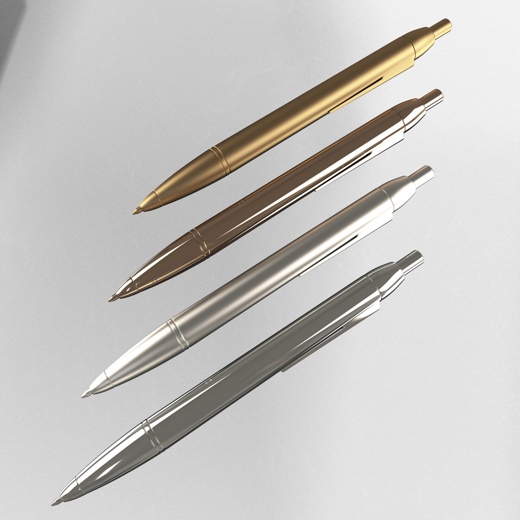 ArtStation - Steel Ballpoint Pen | Resources