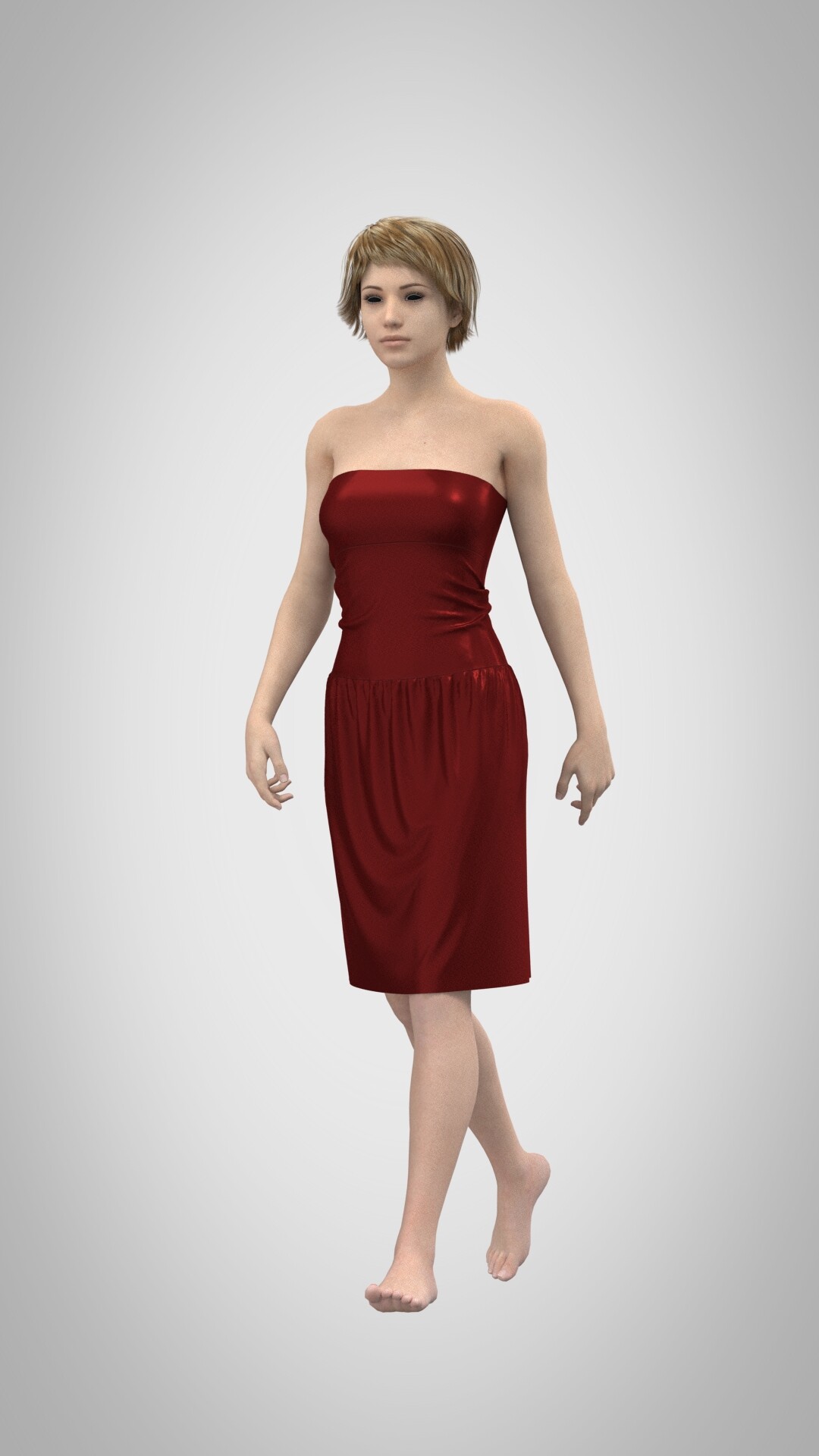 ArtStation - Red Dress | Game Assets