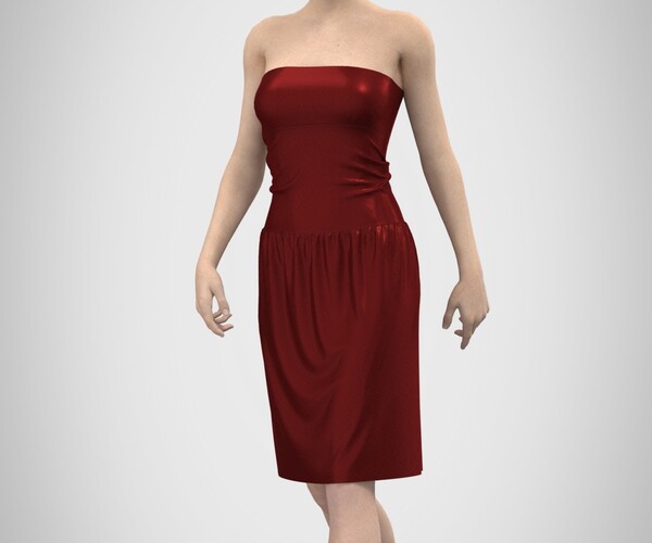 ArtStation - Red Dress | Game Assets