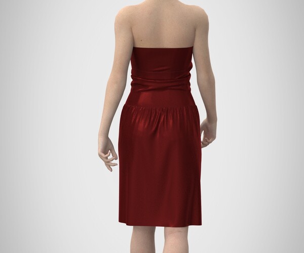 ArtStation - Red Dress | Game Assets