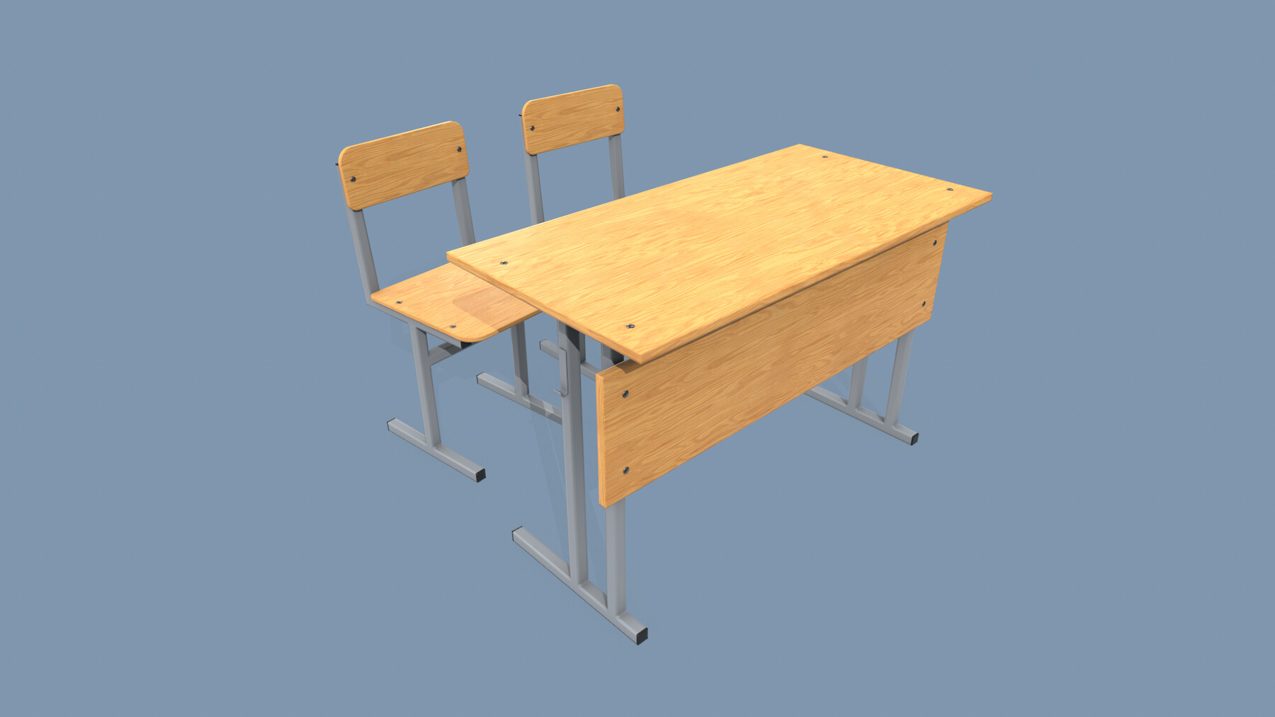 ArtStation - School Desk and Chair | Game Assets