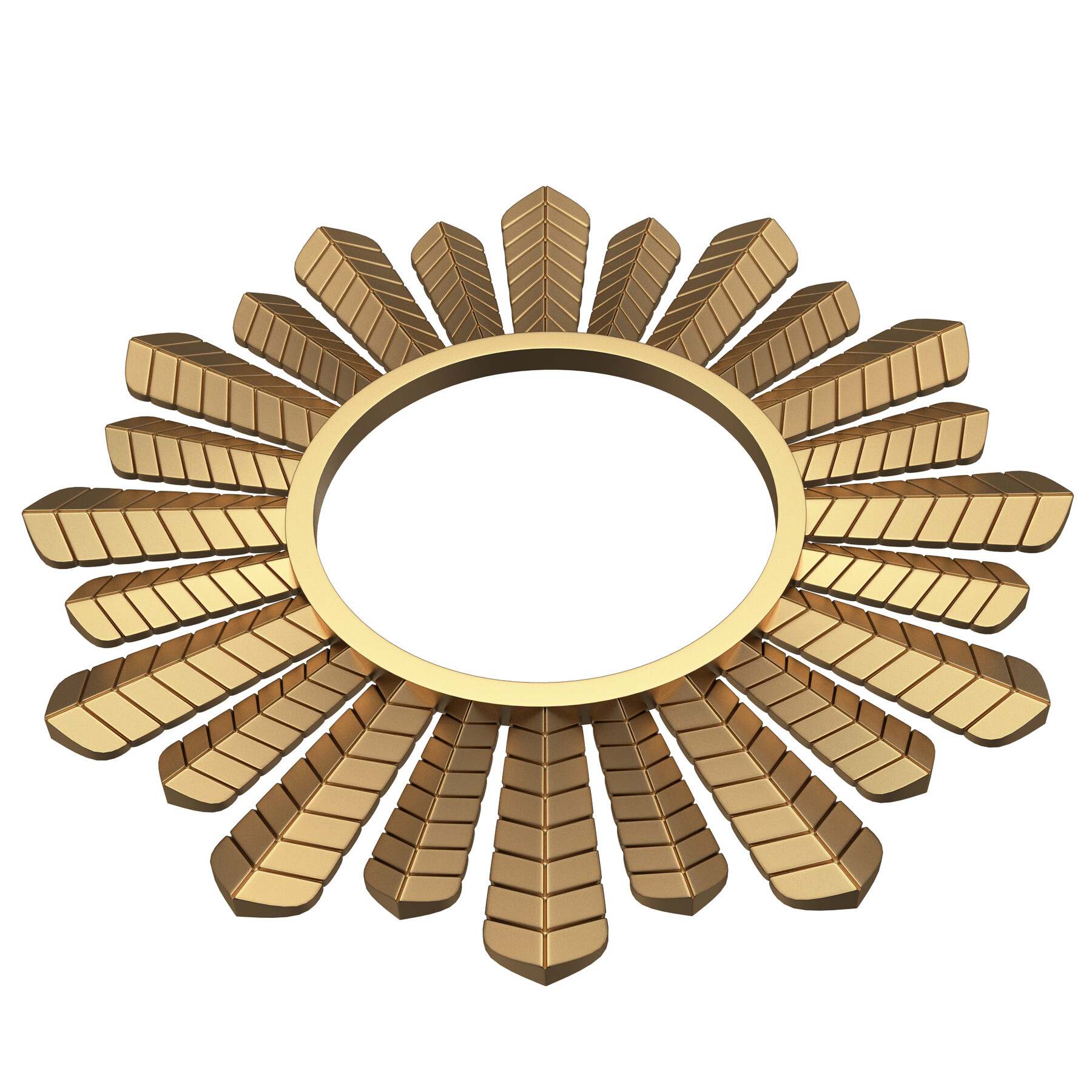 ArtStation - Leaf Round Mirror 02 | Resources