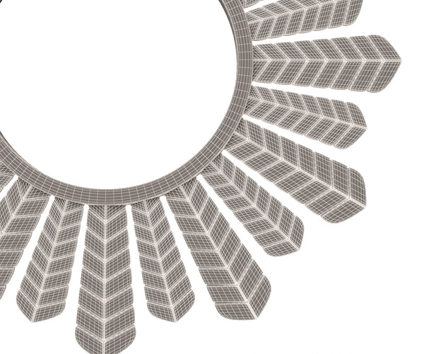 ArtStation - Leaf Round Mirror 02 | Resources