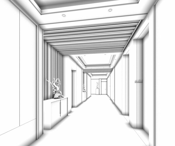 ArtStation - office reception hall design complete 05 | Resources