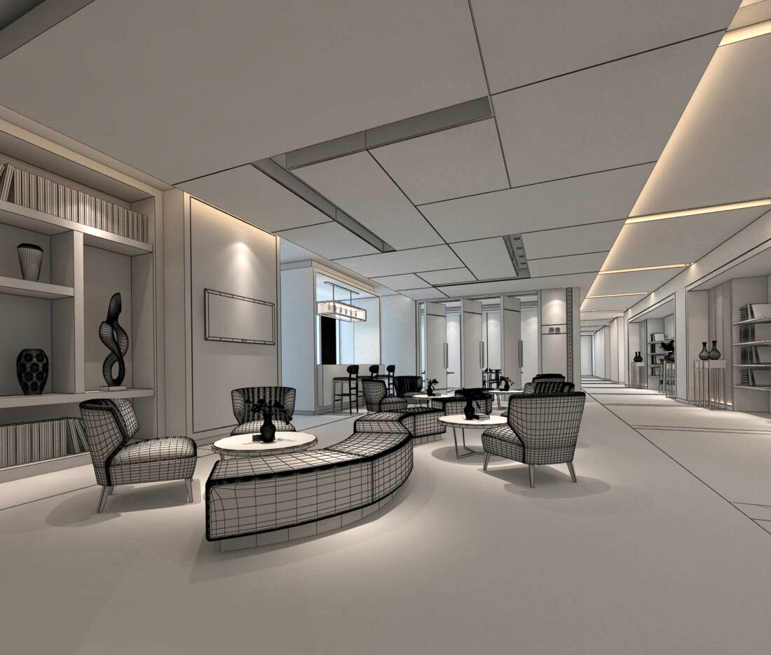 ArtStation - office reception hall design complete 11 | Resources