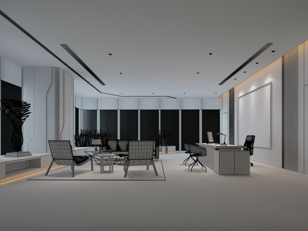 ArtStation - office reception hall design complete 13 | Resources