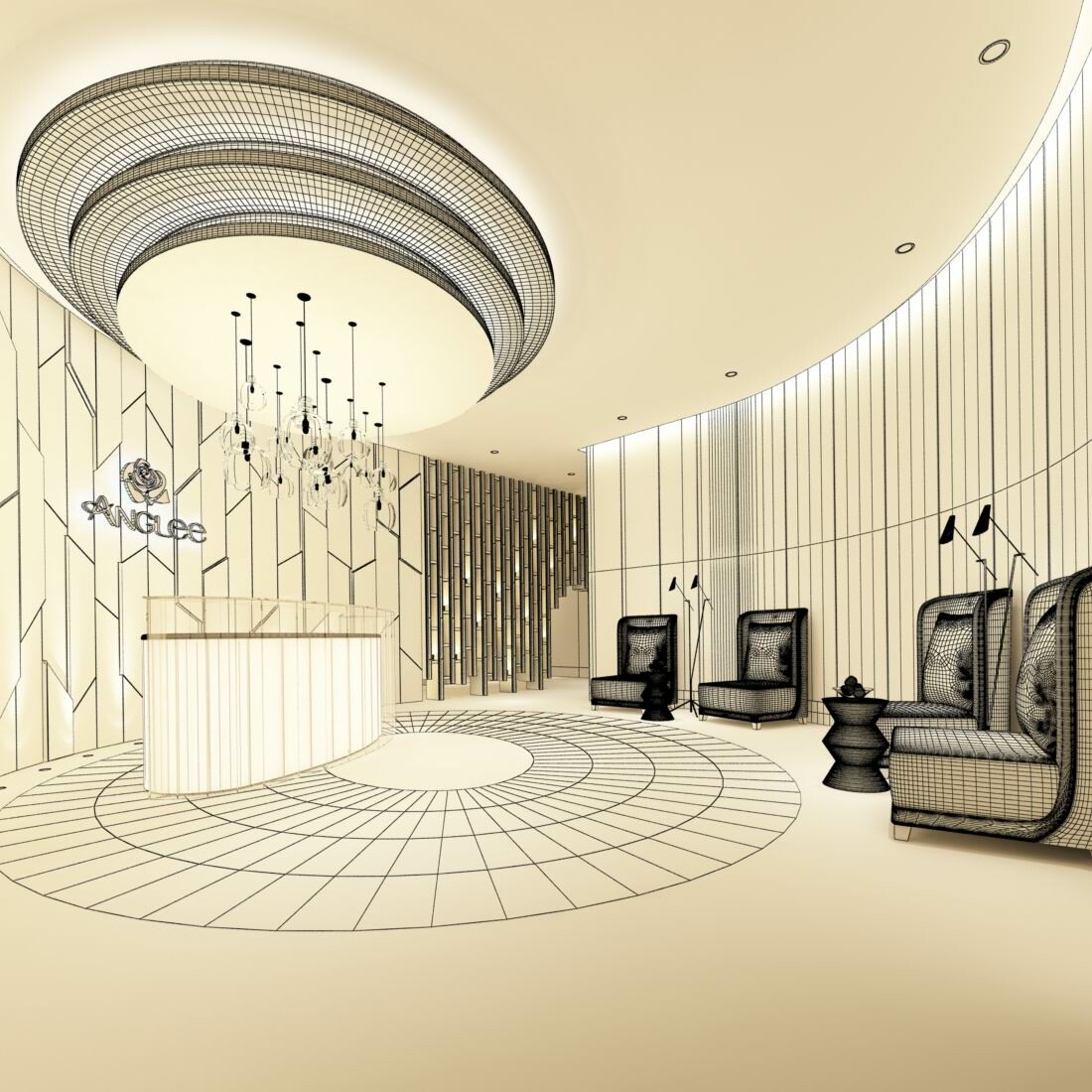 ArtStation - Beauty salon reception hall spa center 10 | Resources