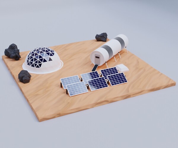 ArtStation - Mars Low Poly | Game Assets