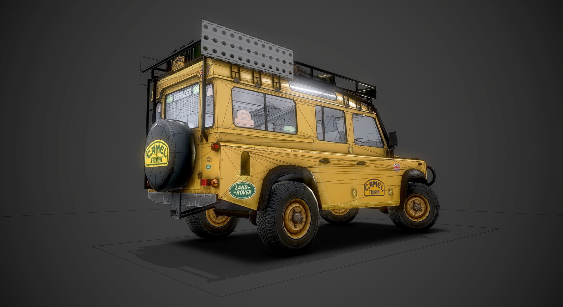 ArtStation - Camel Trophy LandRover Defender | Game Assets