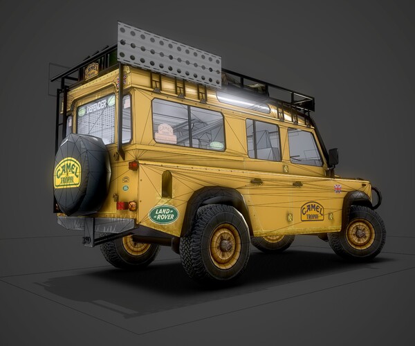ArtStation - Camel Trophy LandRover Defender | Game Assets