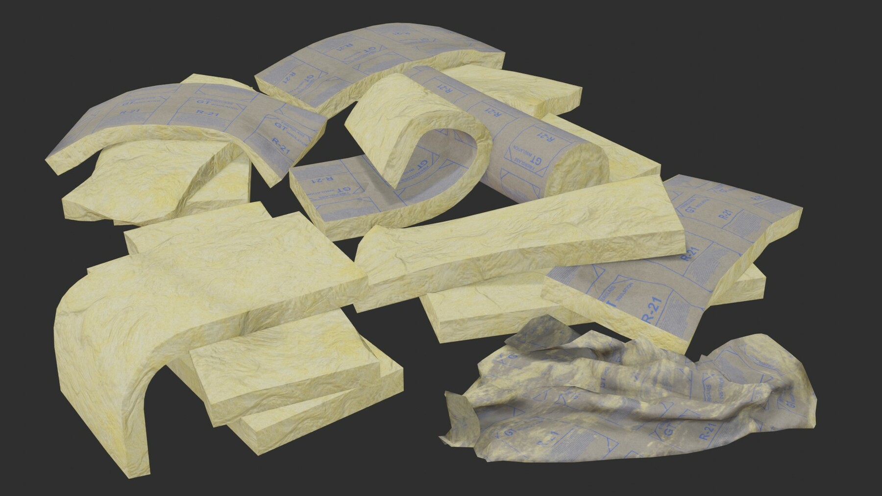 ArtStation - Plaster Plates and Insulations | Game Assets
